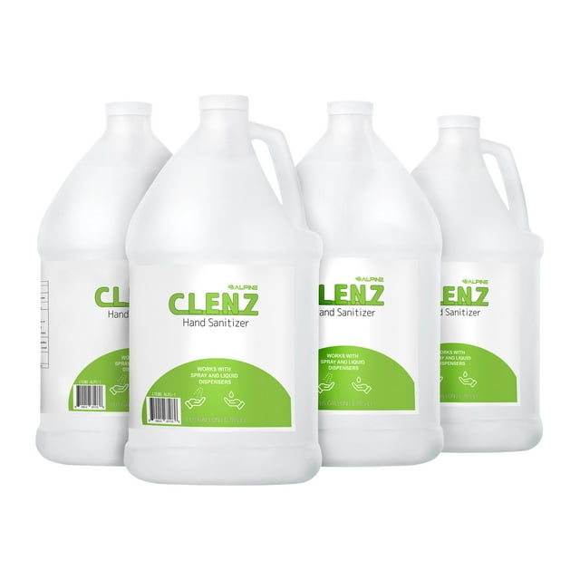 Alpine Hand Sanitizer Clenz 1 Gallon Unscented Commercial Instant ...