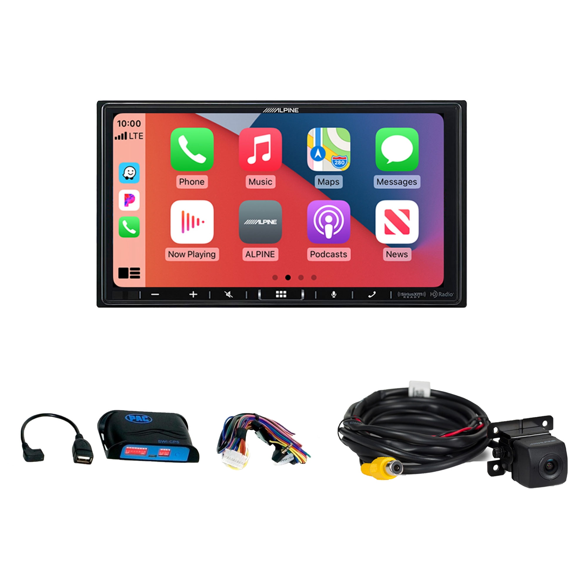 Alpine ILX-407 7-inch Multimedia Receiver with SWI-CP5 Steering Wheel ...