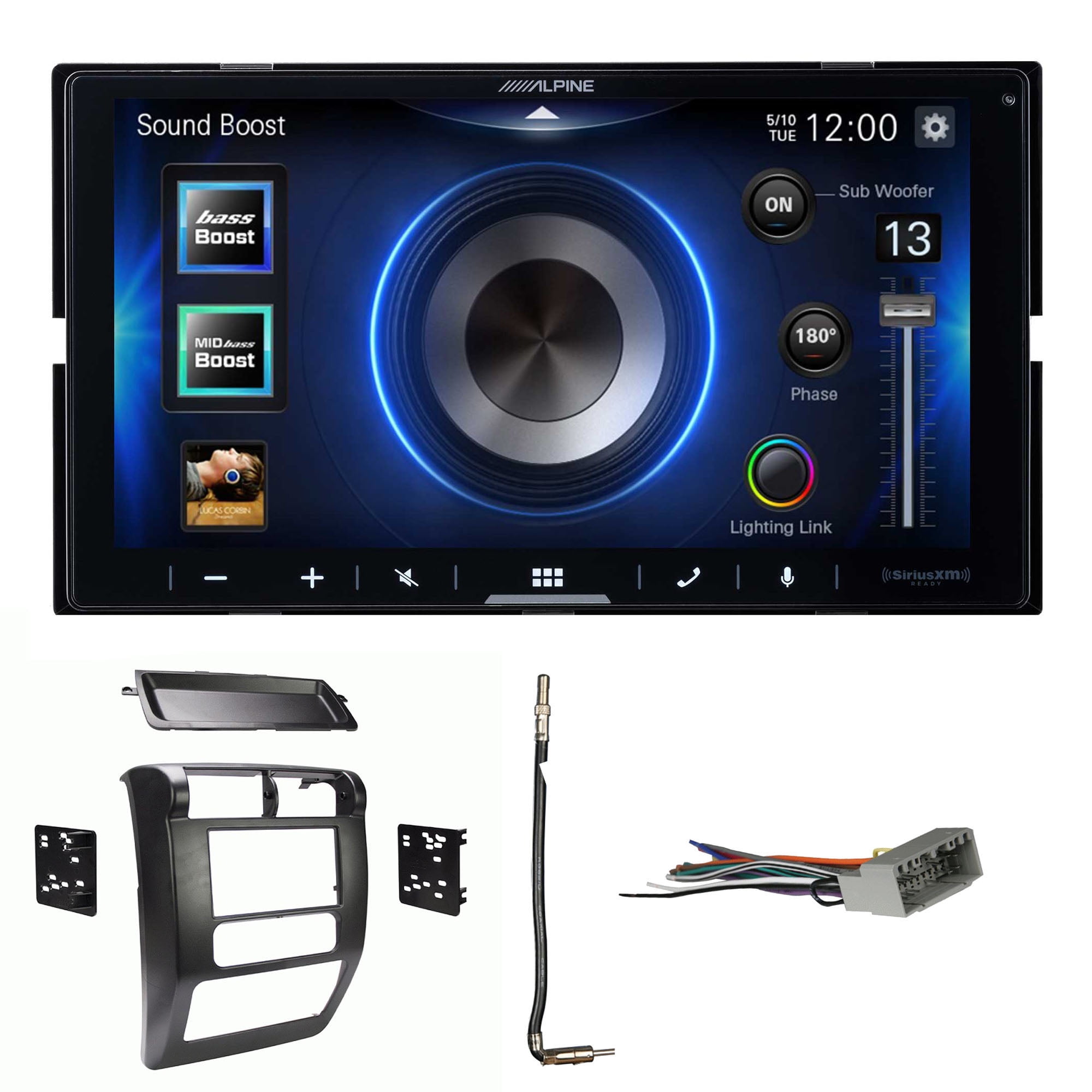 Alpine ILX-W670 7-Inch Mech-less Receiver w/ Metra 03-06 Dash Kit ...