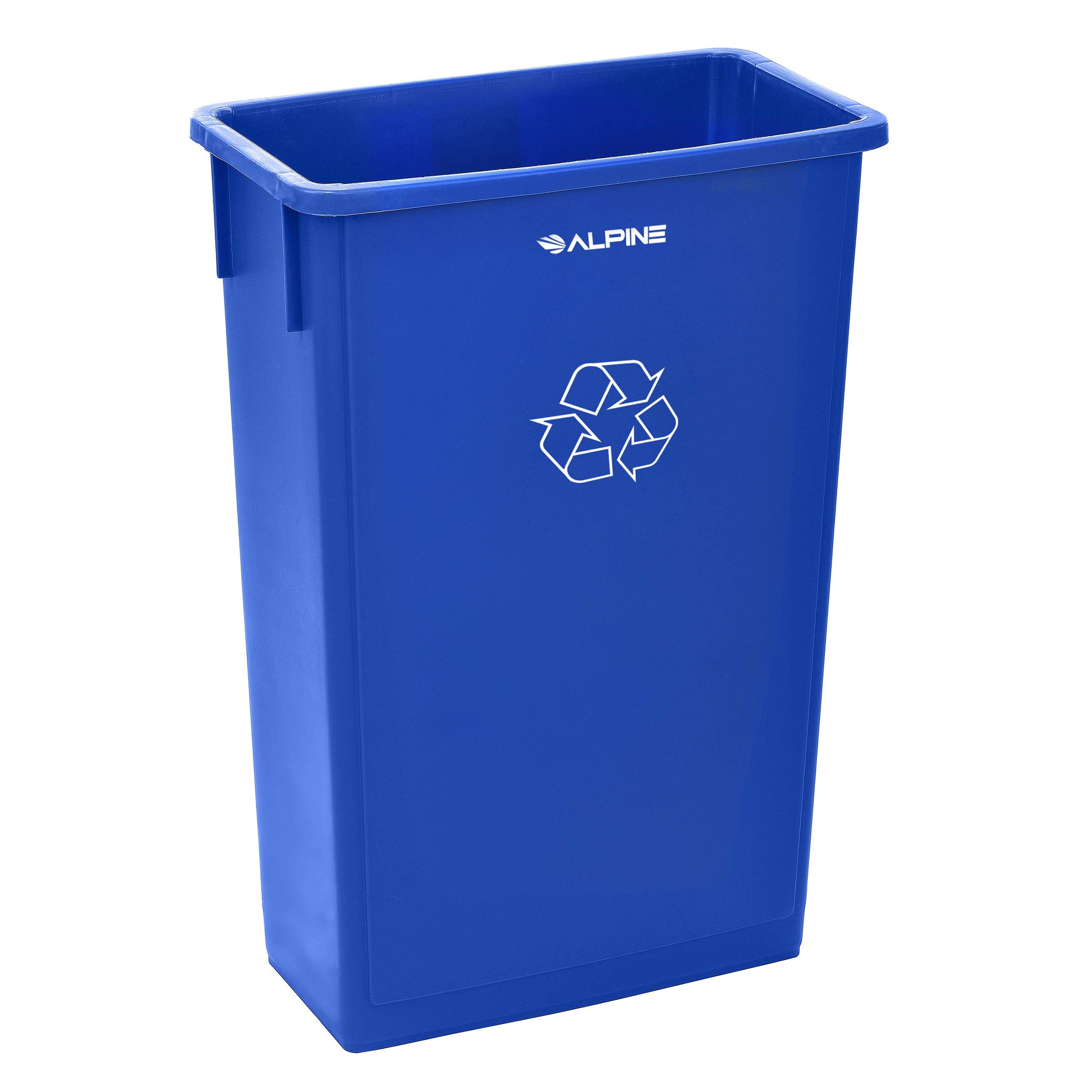 Alpine Industries 23 Gallon Slim Trash Can - Compact Garbage Bin - Wide ...