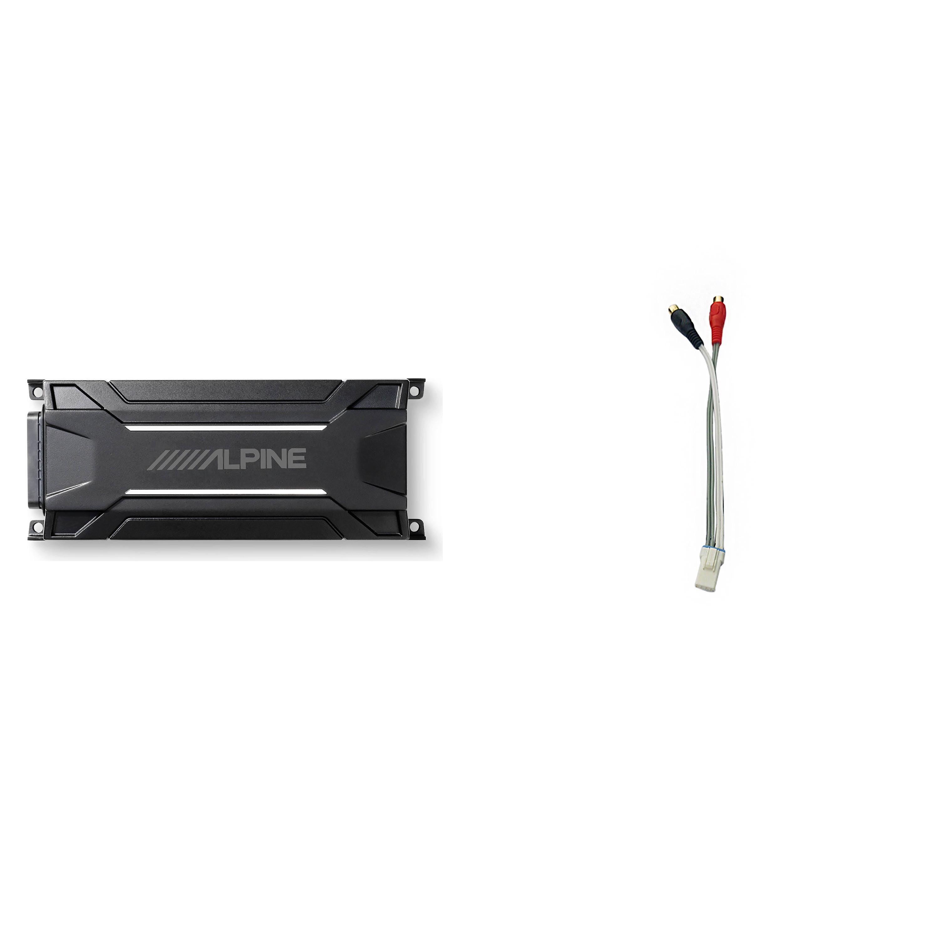 Alpine KTA-30FW UTV Marine Amplifier & Non-Ride Command RCA Adapter ...