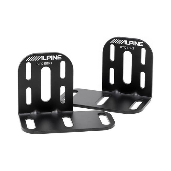 Alpine KTX-EBKT Universal Mounting Bracket Pair for Alpine Subwoofer ...