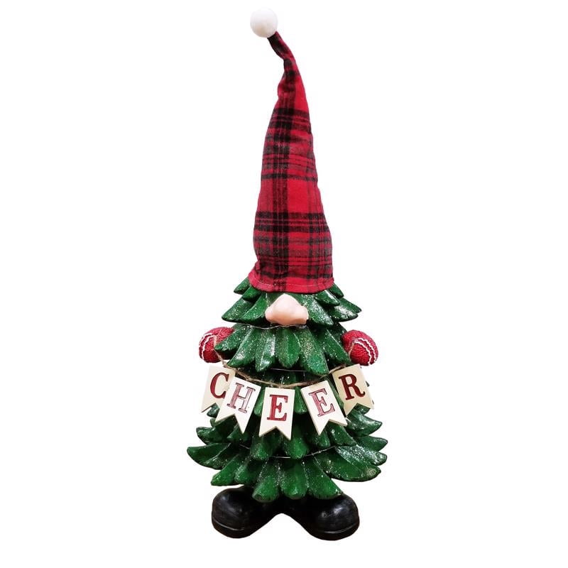 Alpine LED Multicolored Christmas Cheer Tree Figurine 28 in. - Walmart.com