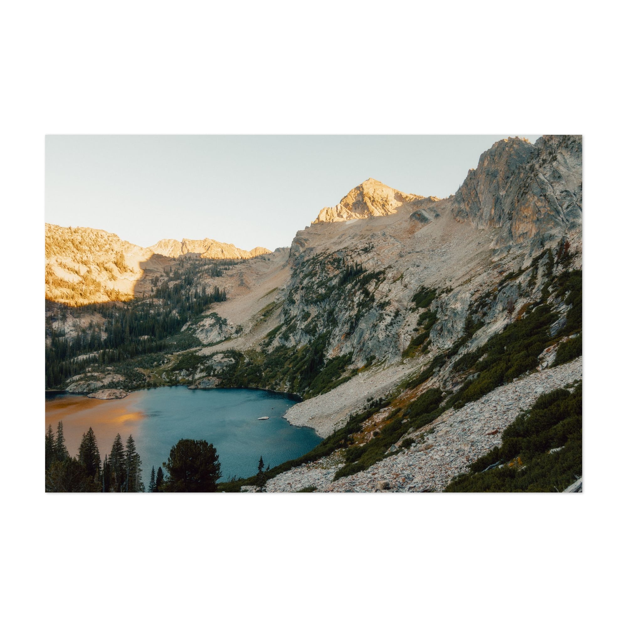 Alpine Lake Shadows - Stanley Idaho Photography Mountain Nature ...
