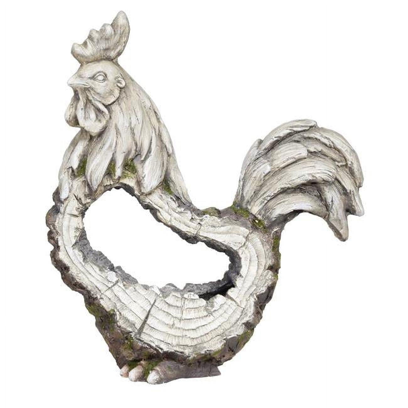 Alpine Large Woodcut Rooster Stone Planter, 18 Inch Tall - Walmart.com