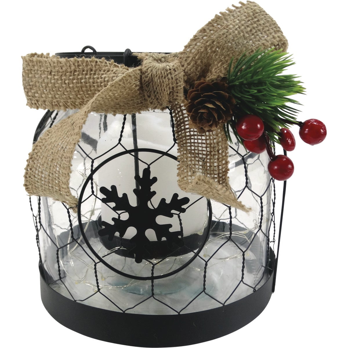 Alpine LED Snowflake Lantern Outdoor Snowflake Lantern - Rust Resistant ...