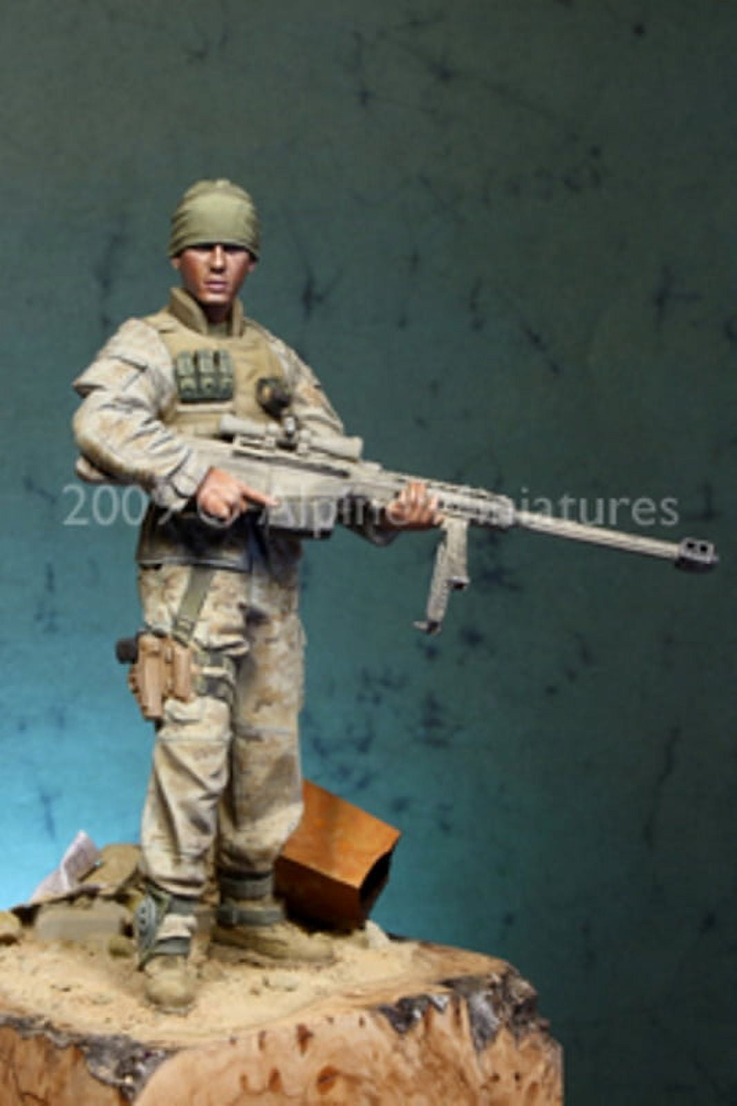 Alpine Miniatures 1:16 Modern USMC Sniper - Resin Figure #16008 ...