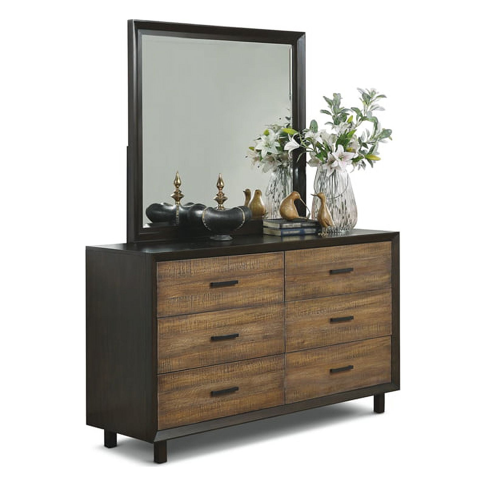 Alpine Modern Rustic Brown Dresser made from Walnut and Acacia Wood ...