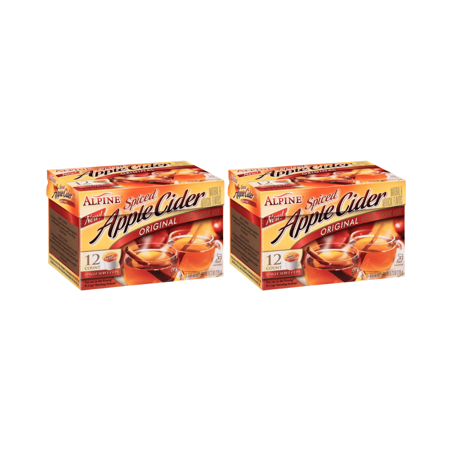Alpine Original Spiced Apple Cider Instant Drink Mix, 0.81 oz, 12 CT ...