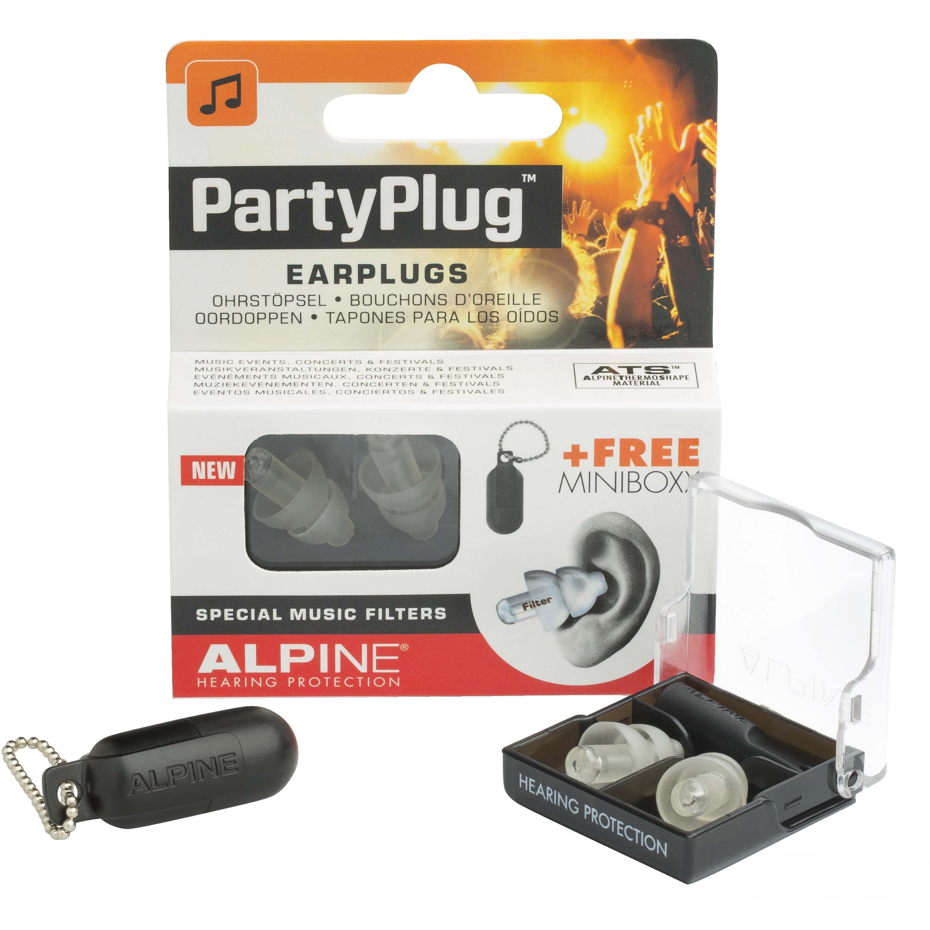 Alpine PartyPlug - Noise Reduction Ear Plugs for Party, Concert ...