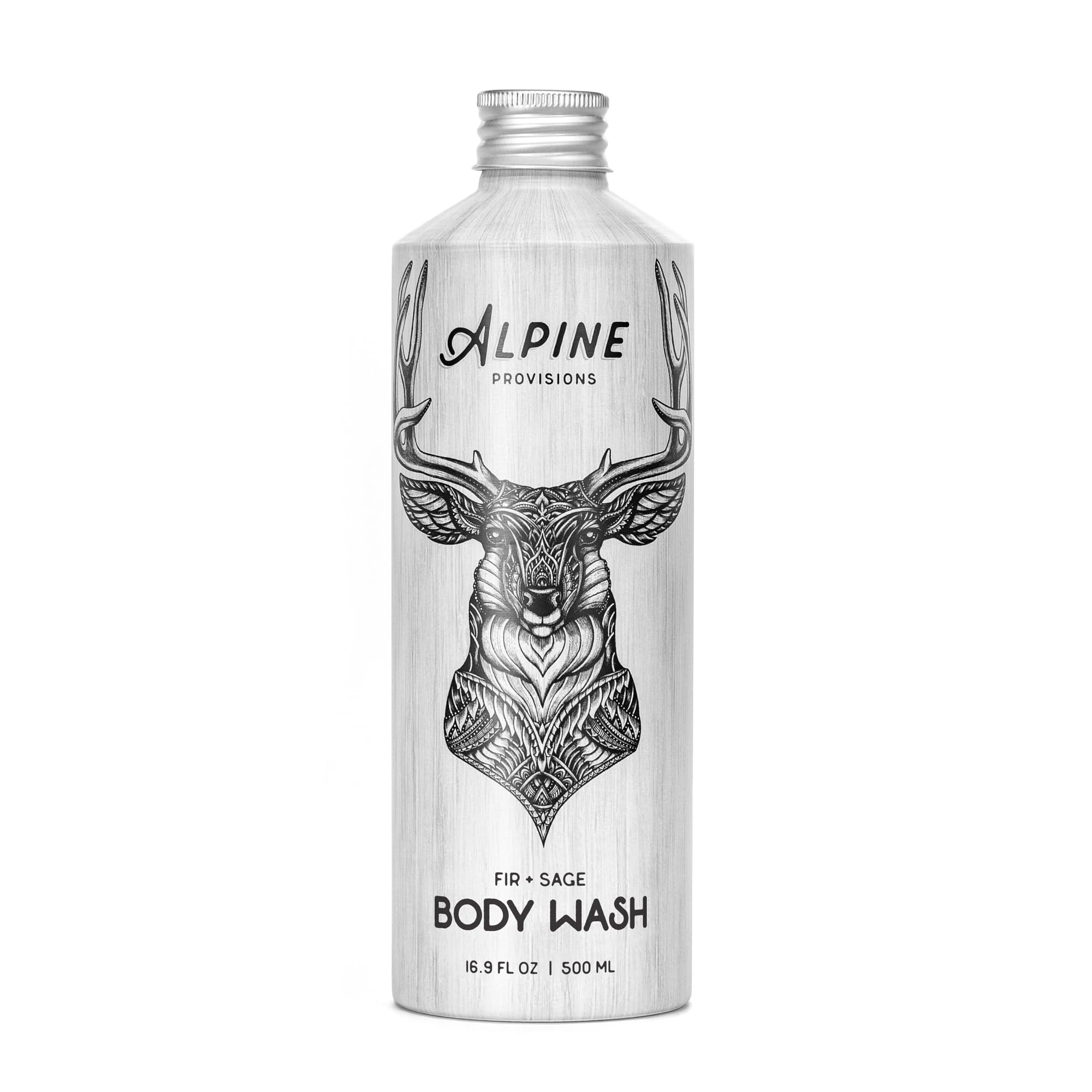 Alpine Provisions Natural Fir CM31 + Sage Body Wash, 16.9 fl oz in ...