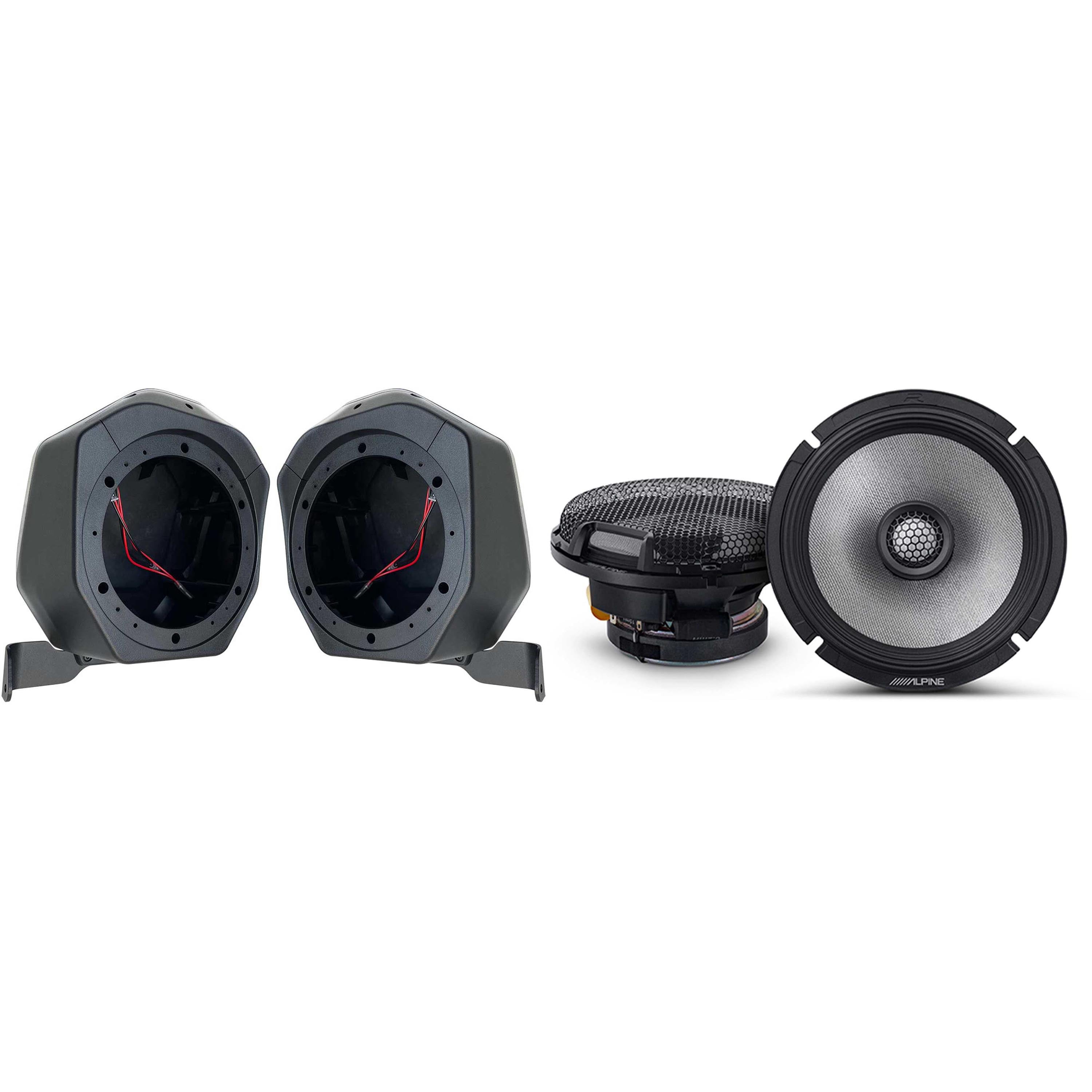 Alpine R2-S65 6.5" Coaxial Speaker Set & BR-2B65U 21-23 Bronco 2-Door ...