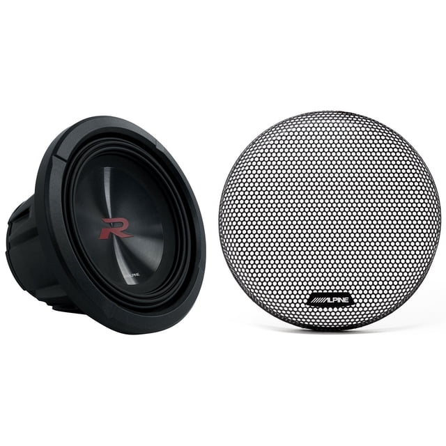 Alpine R2-W8D2 8” 350W RMS Subwoofer Dual 4 Ohm Car Audio Sub+Grille ...