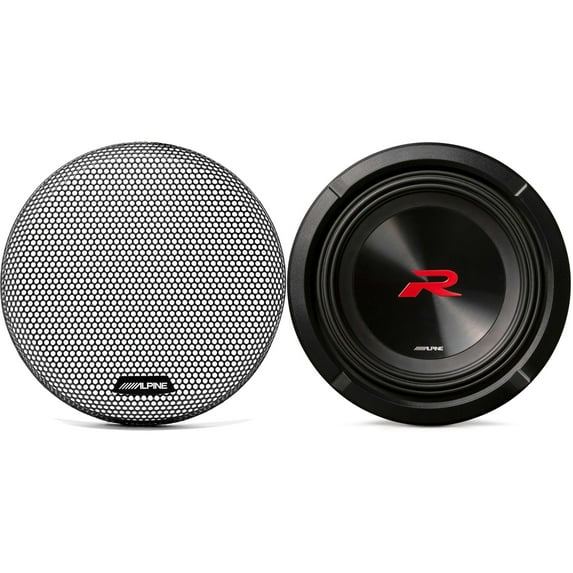Alpine R2-W8D4 Next-Gen 8" R-Series Subwoofer Dual 4-Ohm with KTE-8G.3 ...