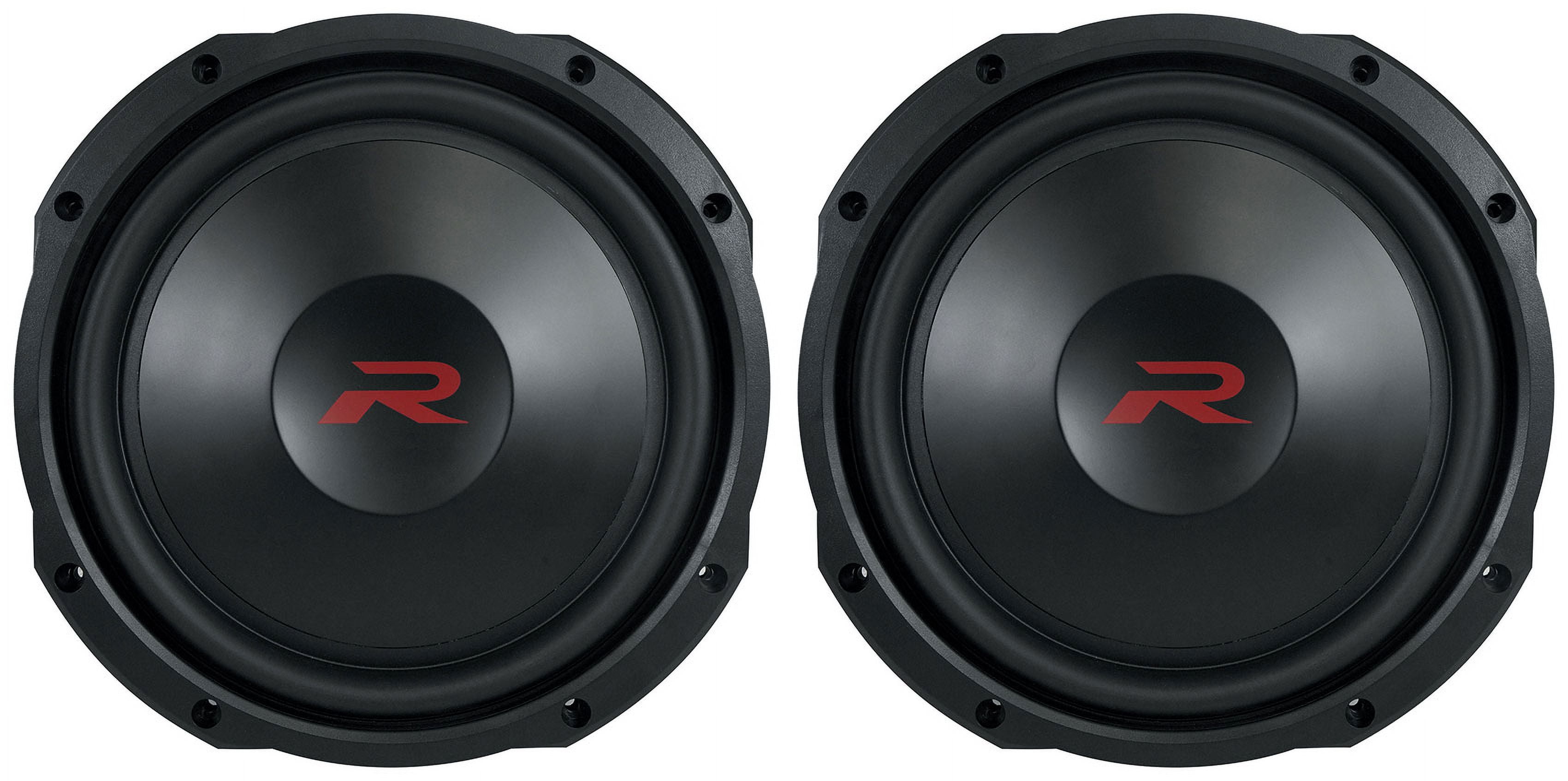 Alpine RS-W12D4 12" 600W RMS Shallow Car Subwoofers (Pair), 12" x 12" x ...