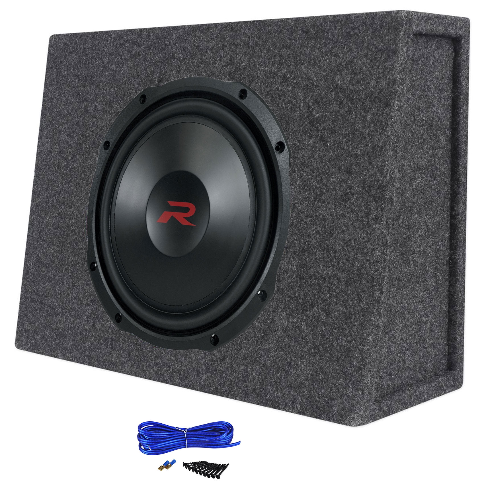 Alpine RS-W12D4 12” 600w RMS Shallow Subwoofer DVC 4-ohm Slim Sub ...
