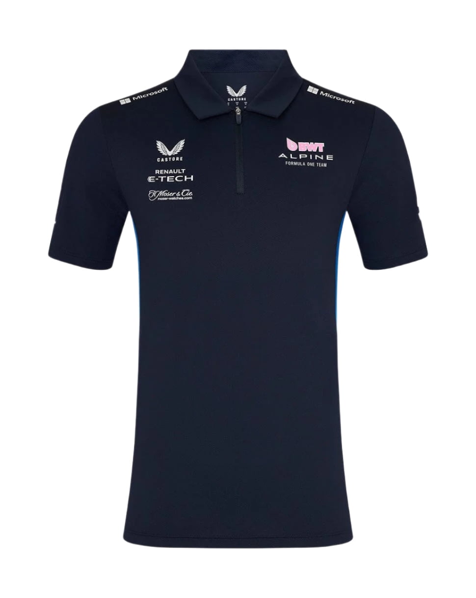 Alpine Racing F1 2025 Men's Team Polo Shirt- Navy - Walmart.com