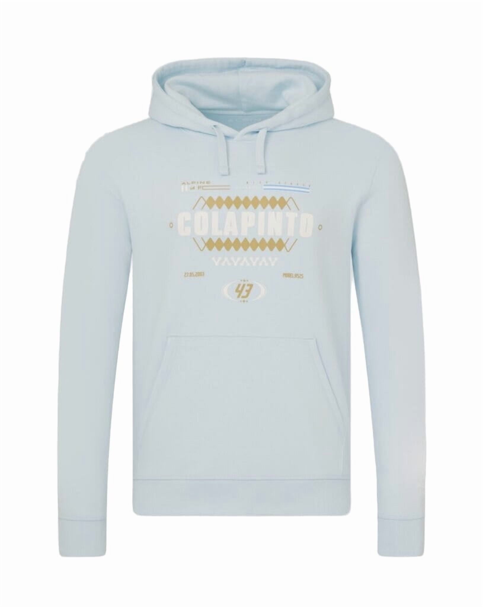 Alpine Racing F1 Franco Colapinto Relaxed Fit Hoodie - Blue Ice ...