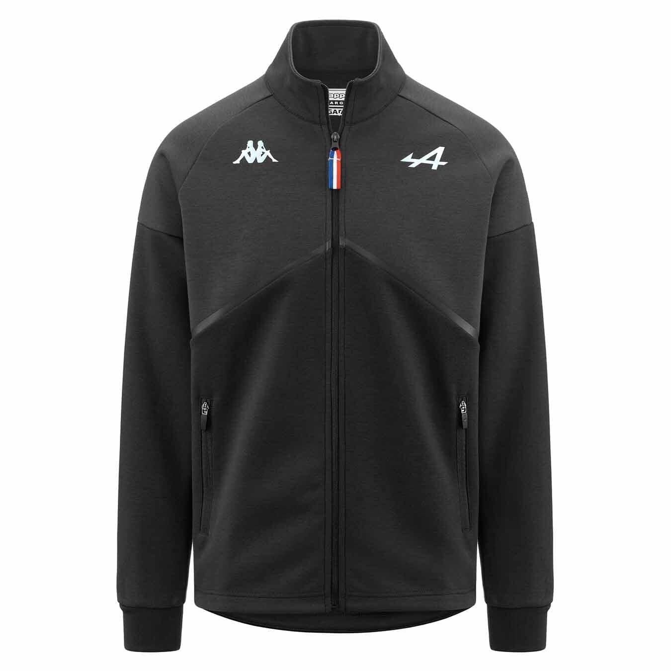 Alpine Racing F1 Men's Team Full Zip Fleece Pullover - Dark Grey/Blue ...
