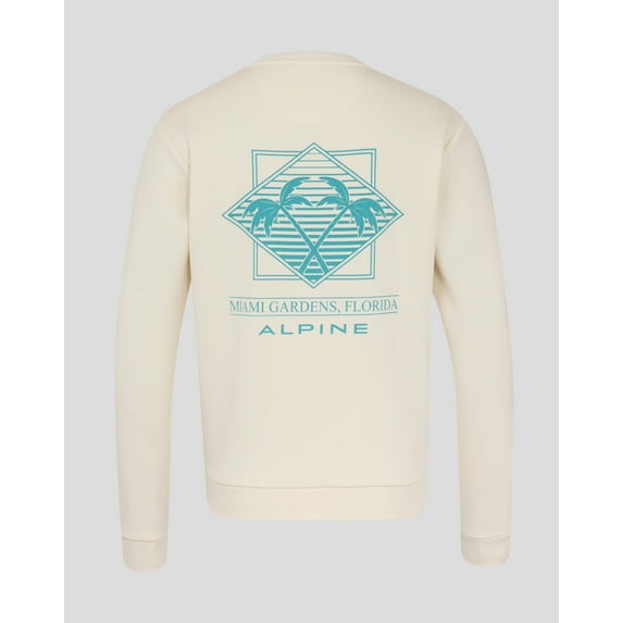Alpine Racing F1 Special Edition Miami Oversized Sweater - Egret ...