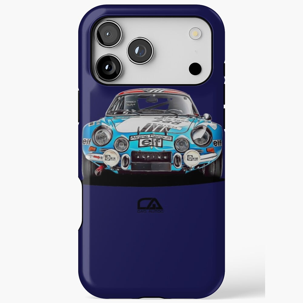 Alpine Rally Car Racing Art iPhone Case 17 16 15 14 13 12 11 Pro Max ...