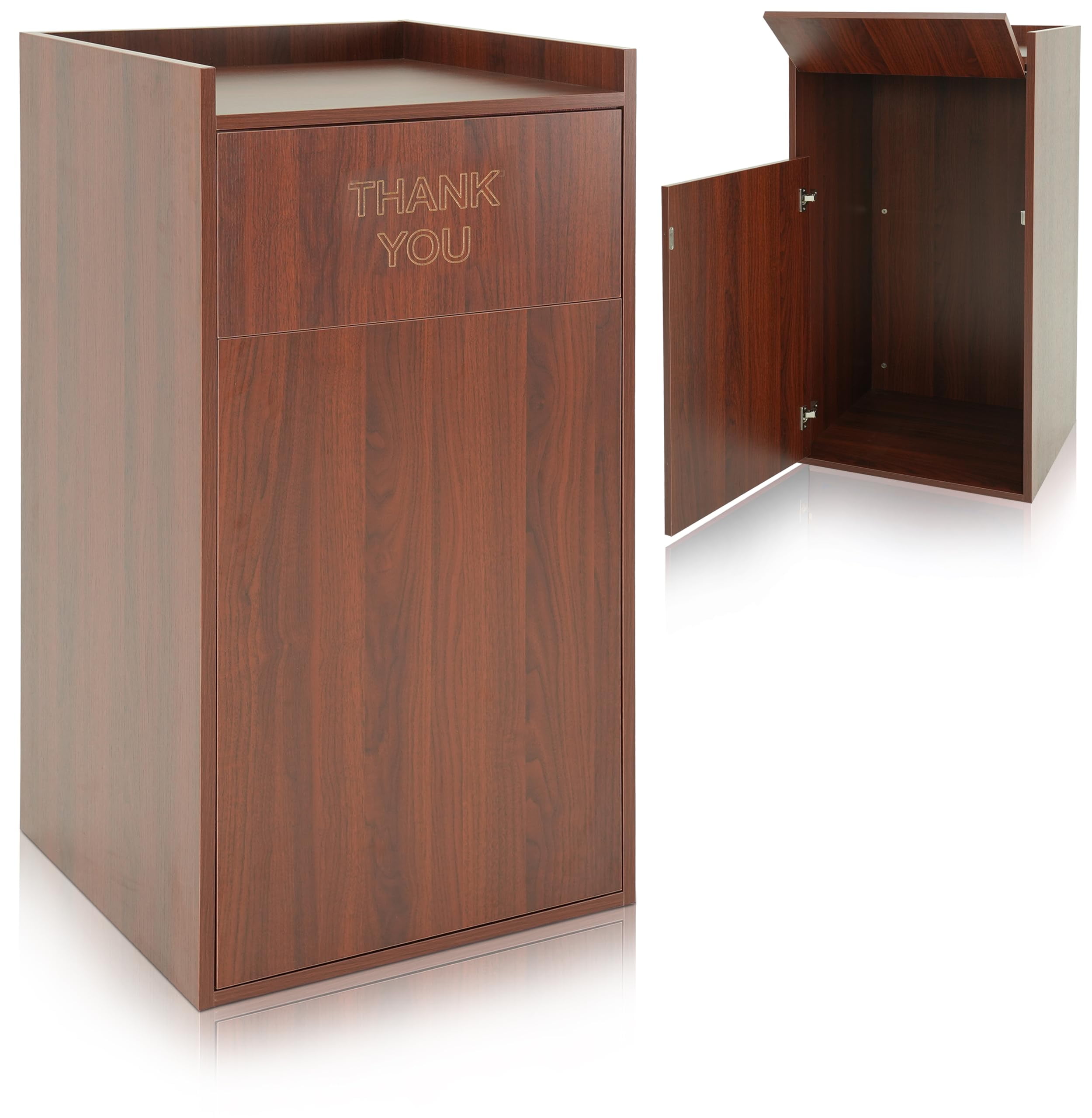 Alpine Restaurant Trash Can Cabinet - Thank You Trash Can Commercial ...