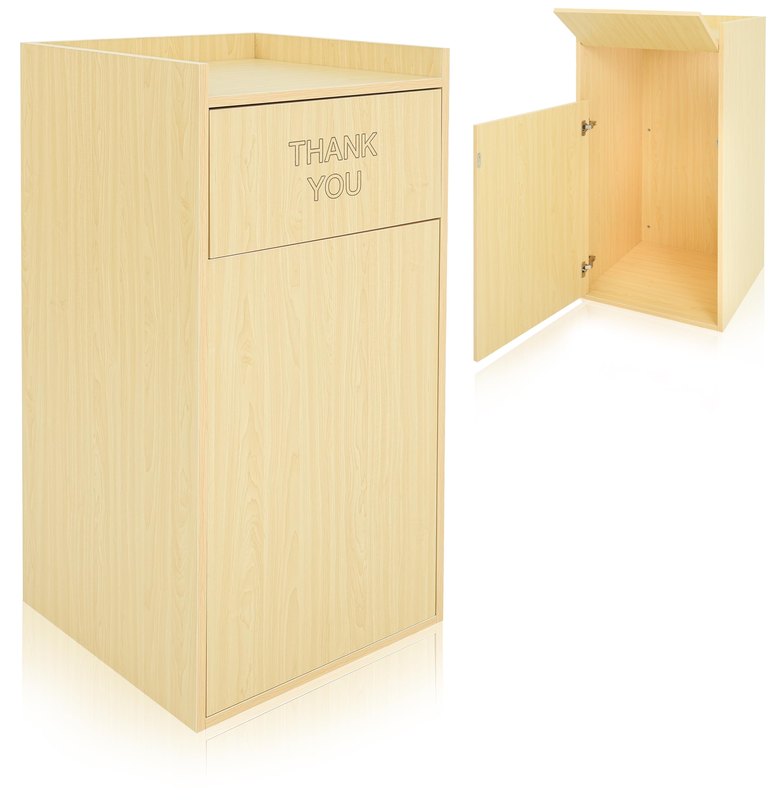 Alpine Restaurant Trash Can Cabinet - Thank You Trash Can Commercial ...