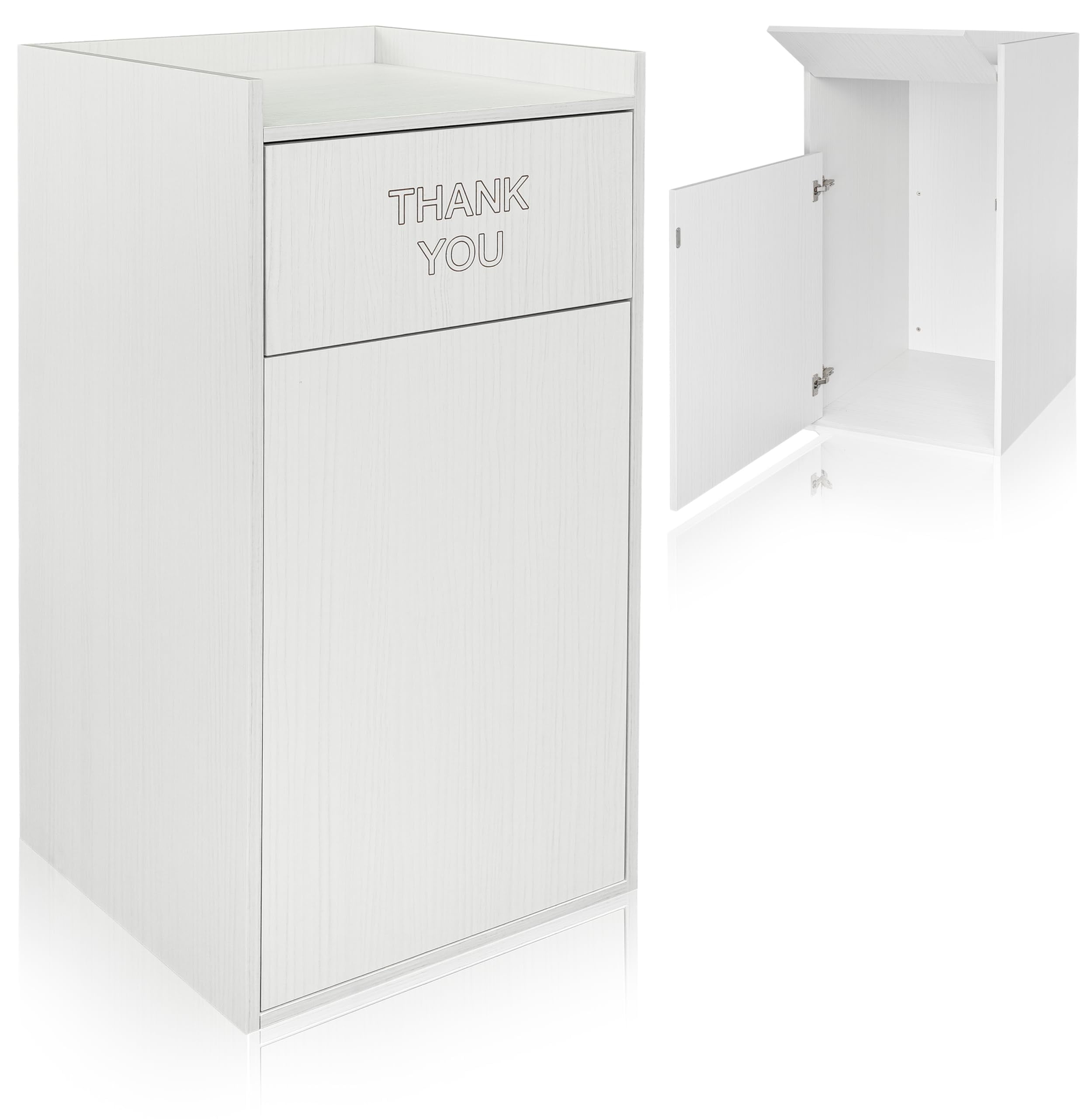 Alpine Restaurant Trash Can Cabinet - Thank You Trash Can Commercial ...