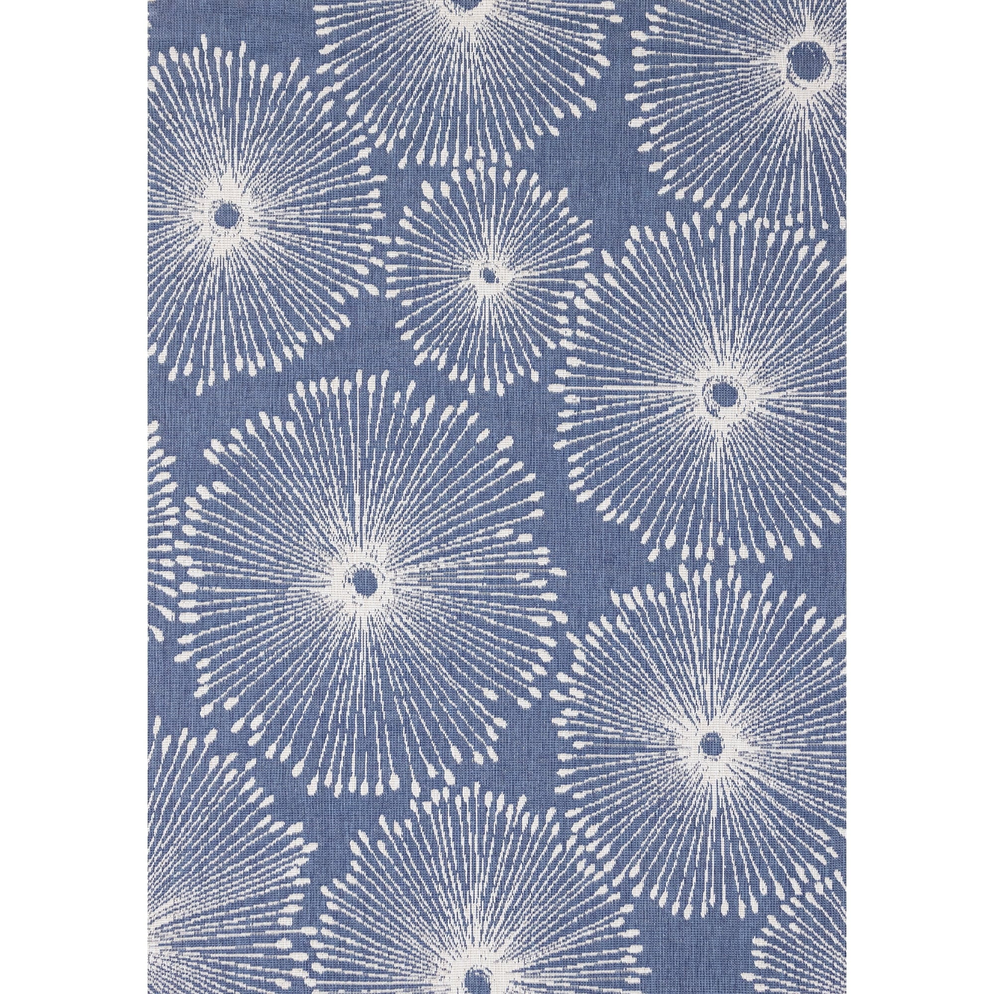 Alpine Rug Co. Brooke Collection - Blue/White Botanical Two-Sided ...