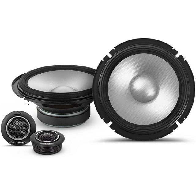 Alpine S-Series S2-S65C 6.5" 2-Way 240 Watt Component Car Audio Speaker ...