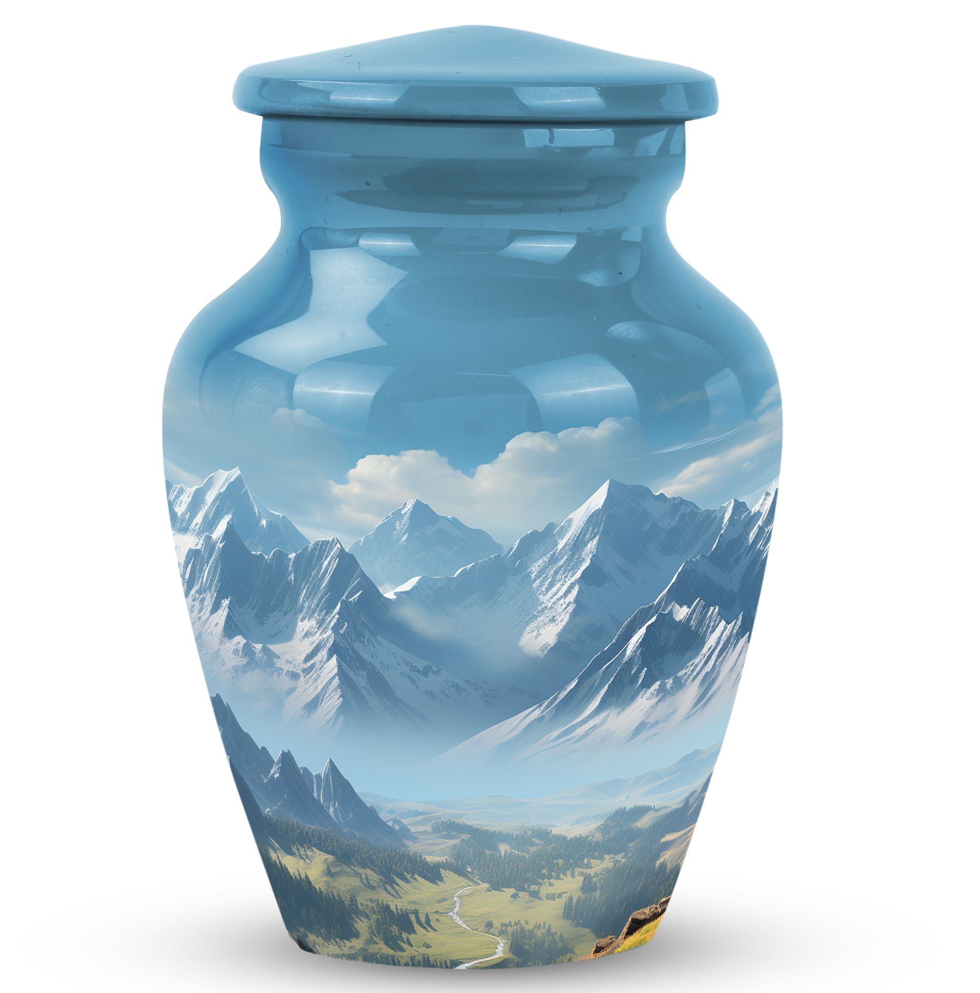 Alpine Serenity Small Cremation Urns For Human Ashes - Decorative Urns - Urn For Ashes For Women ...