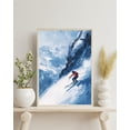 Alpine Skiing Werner Bronkhorst Style Modern Wall Decor, Unframed ...