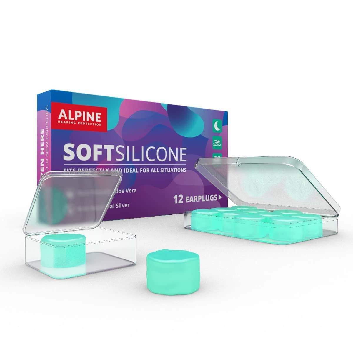 Alpine SoftSilicone Moldable Silicone Putty Ear Plugs - Noise Reducing ...