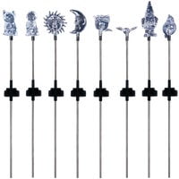 Alpine Solaris Assorted Acrylic 32 in. H Color Changing LED Garden ...