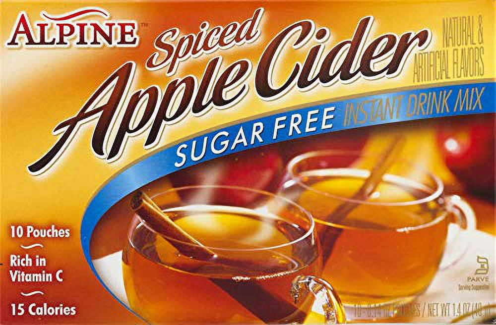 Alpine Spiced Apple Cider Sugar Free Instant Drink Mix, 10 0.14-Ounce ...