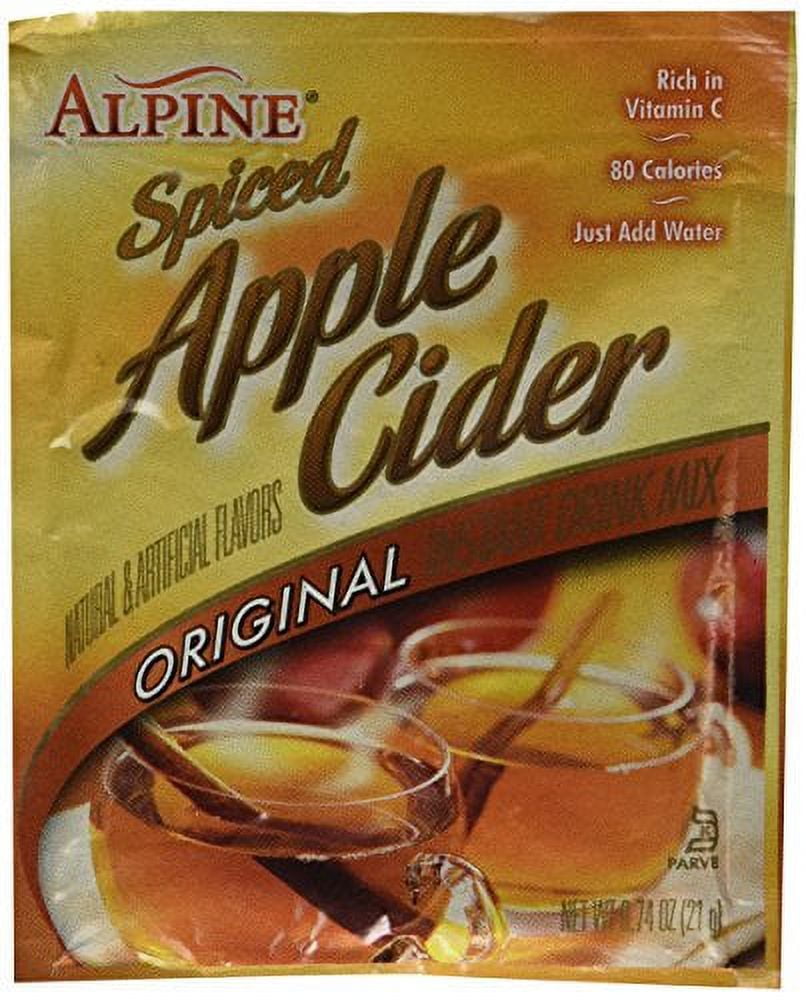 Alpine Spiced Cider Original Apple Flavor Drink Mix , 60 Packets of 0. ...