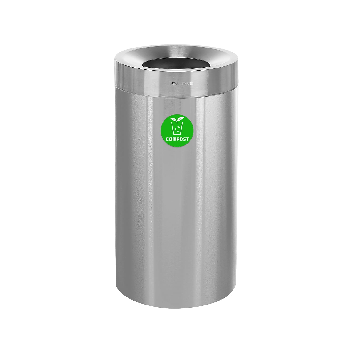 Alpine Stainless Steel Compost Bin 27 Gallon (ALP475-27-CO) - Walmart.com