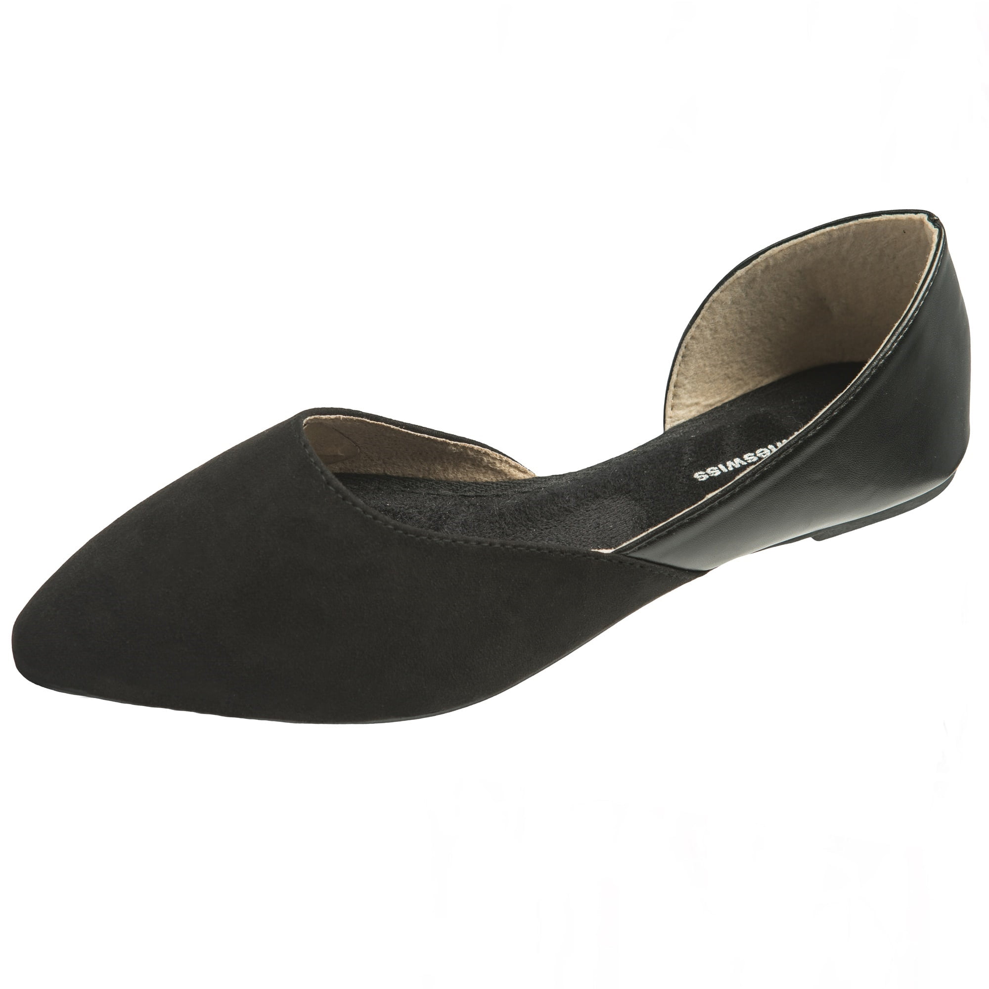 Alpine Swiss Anya Womens D’Orsay Pointed Toe Ballet Flats Dressy Slip ...