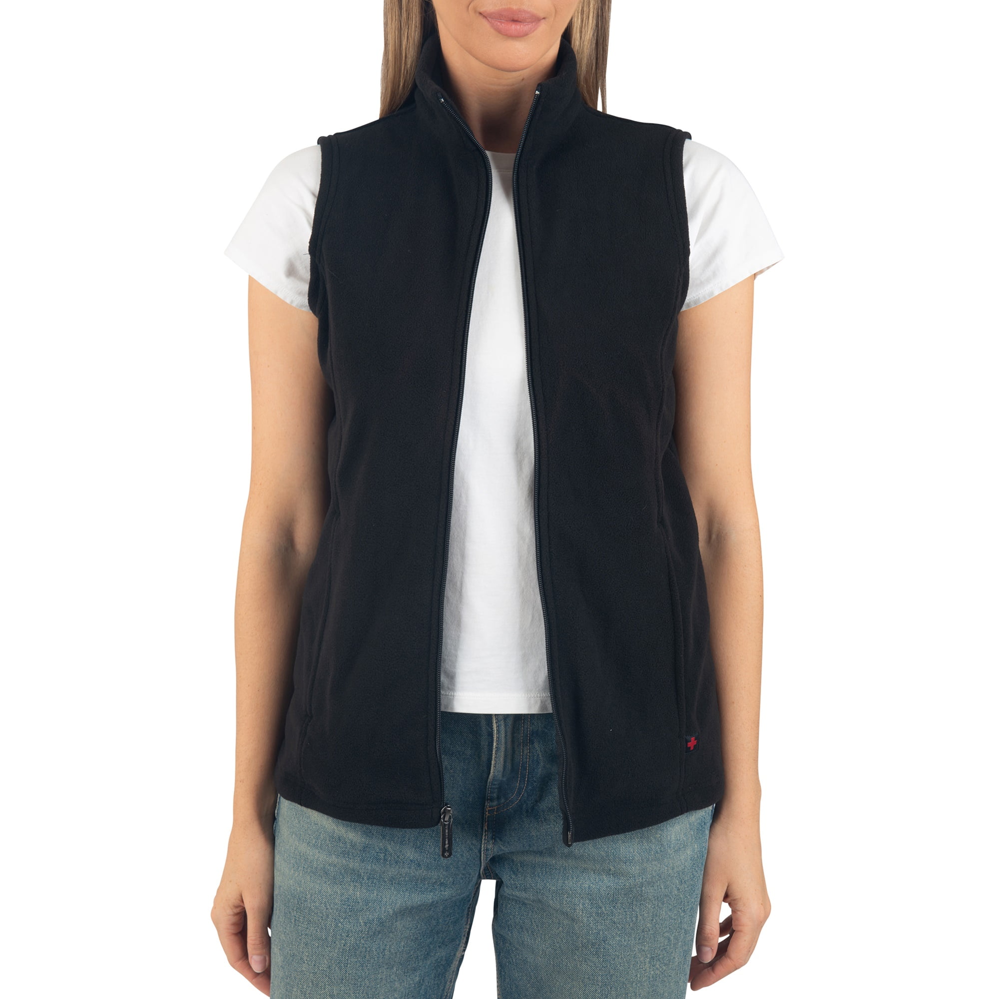 Alpine Swiss Cindy Womens Polar Fleece Vest with Inside Pockets ...