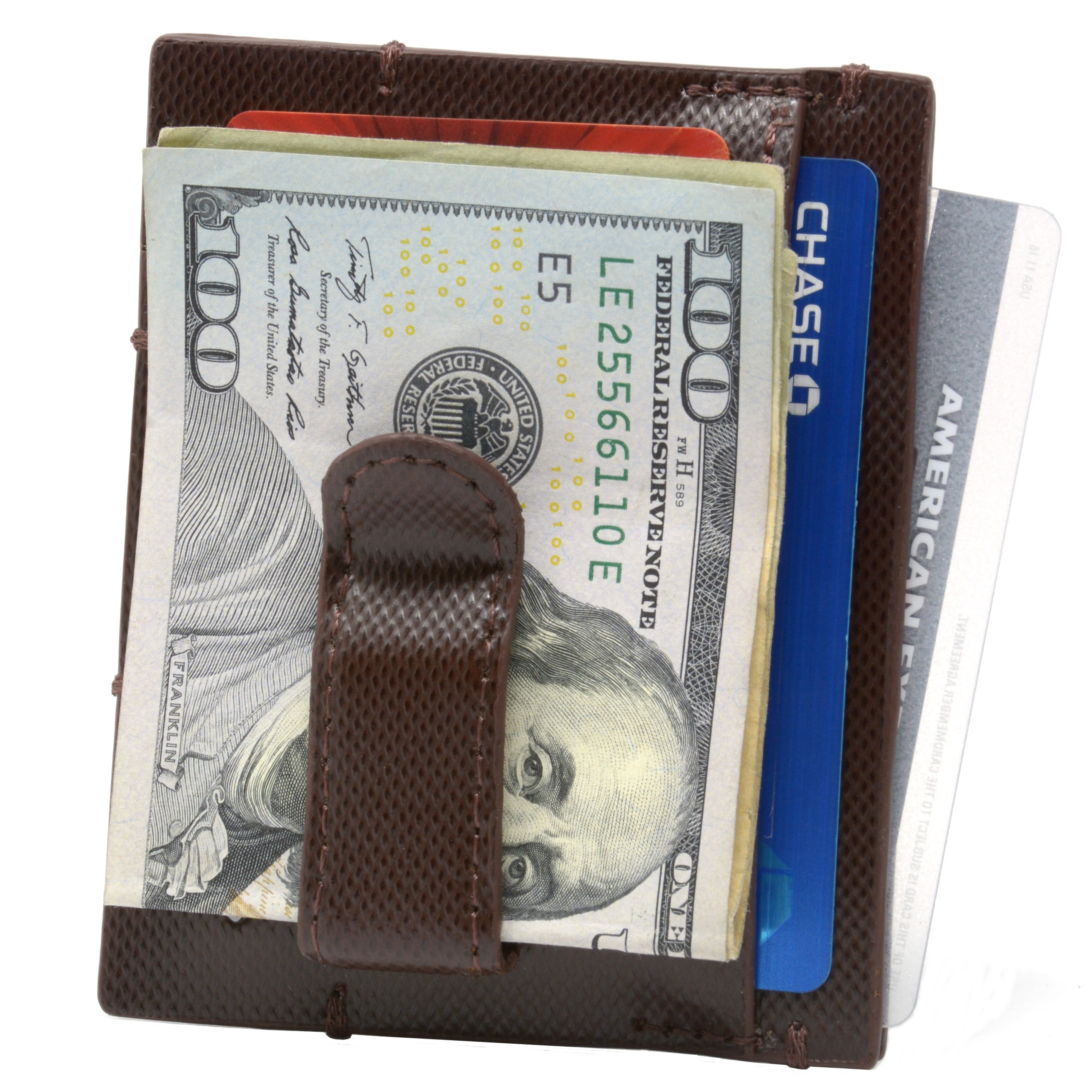 Alpine Swiss Double Diamond Mens RFID Money Clip Minimalist Front ...