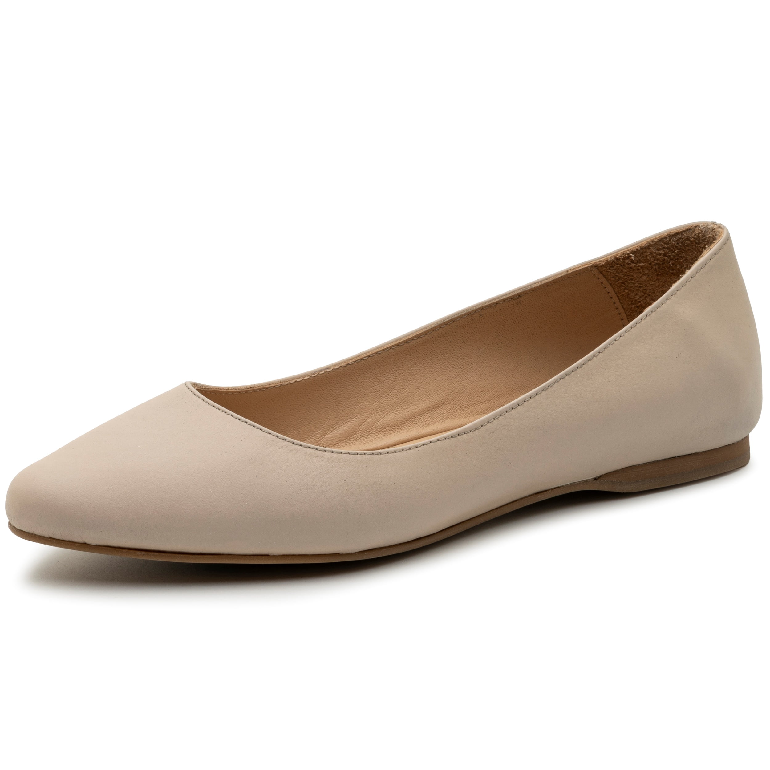 Alpine Swiss Julia Womens Leather Pointed Toe Ballet Flats Comfortable ...