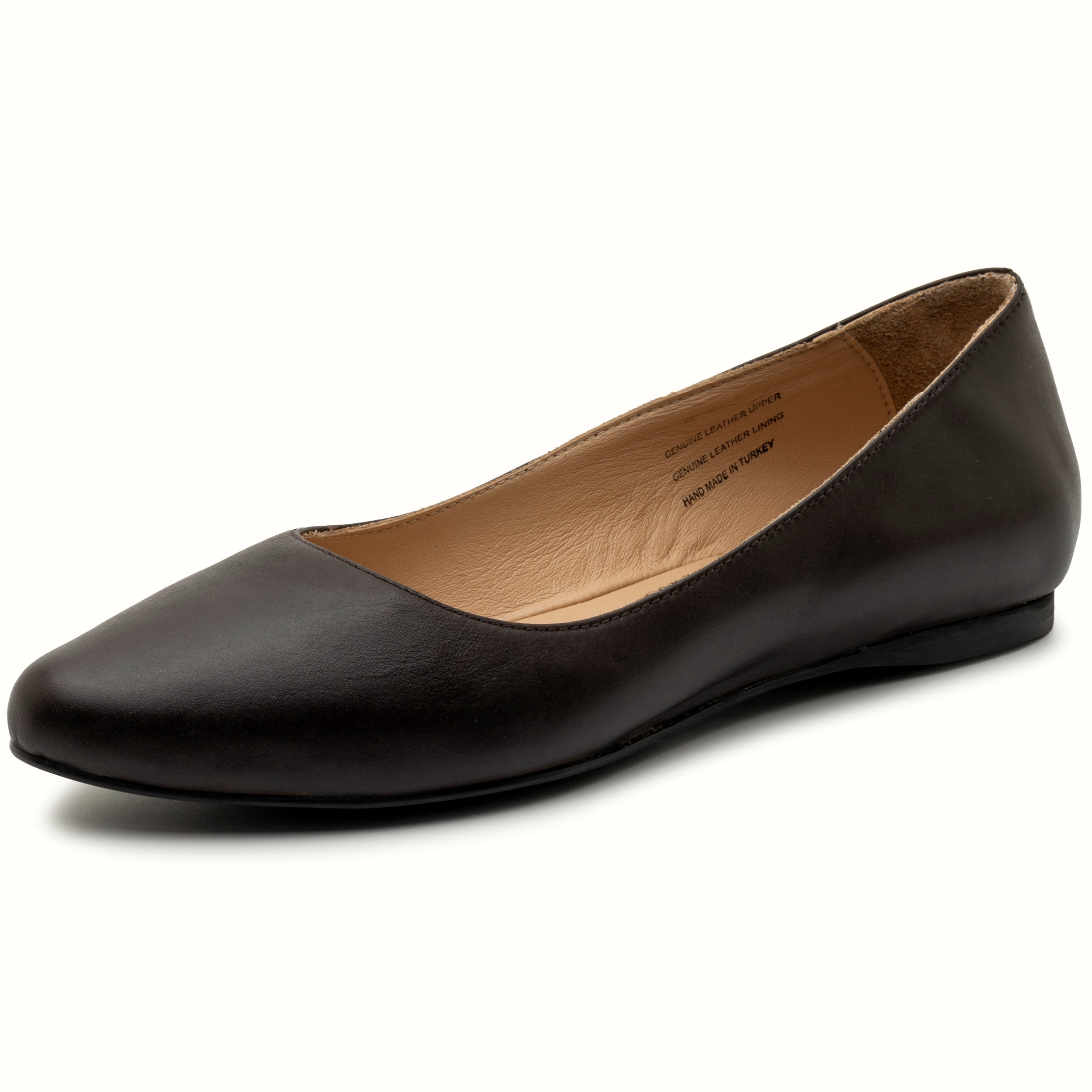 Alpine Swiss Julia Womens Leather Pointed Toe Ballet Flats Comfortable ...