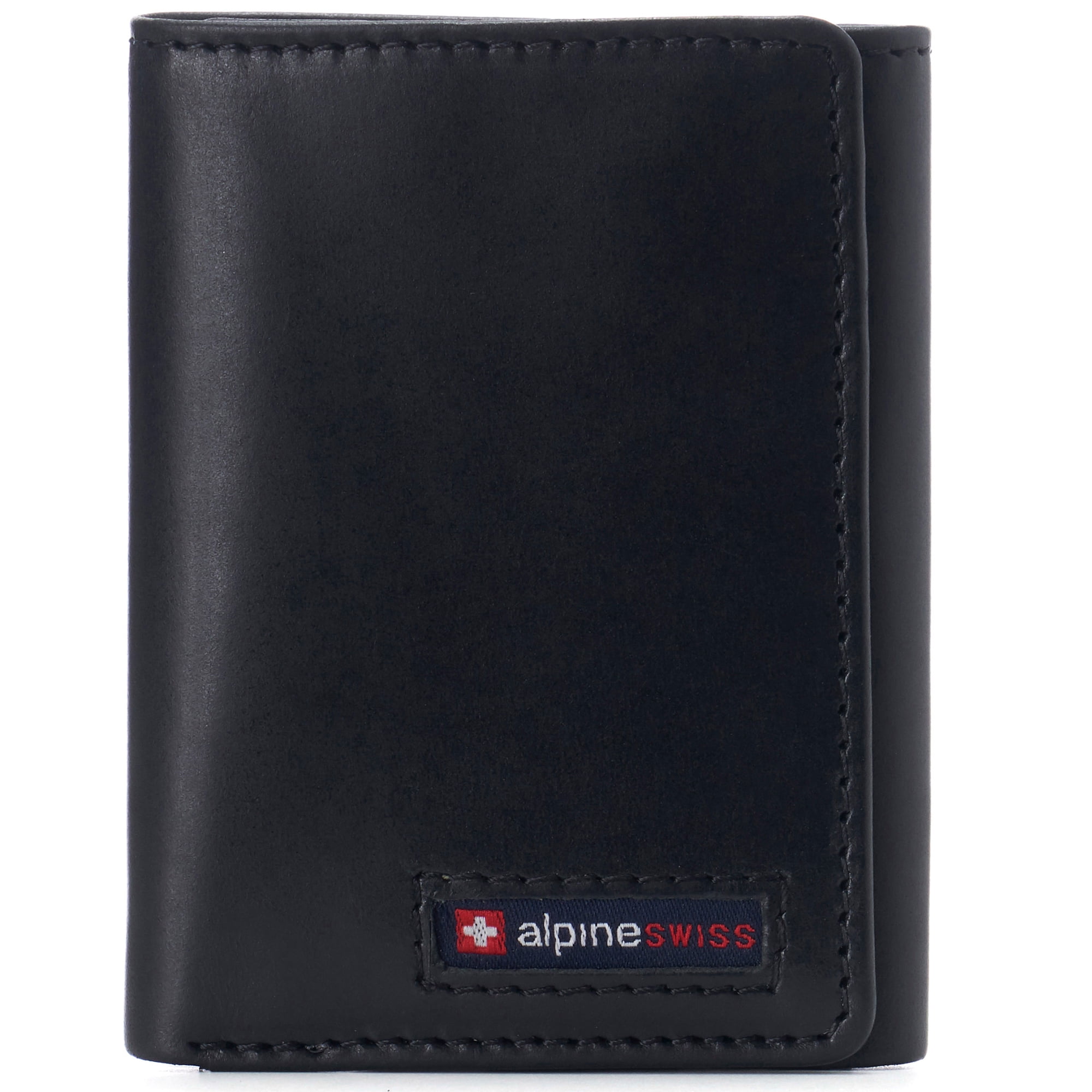 Alpine Swiss Leon Men's RFID Protected, Slim Trifold Genuine Leather ...