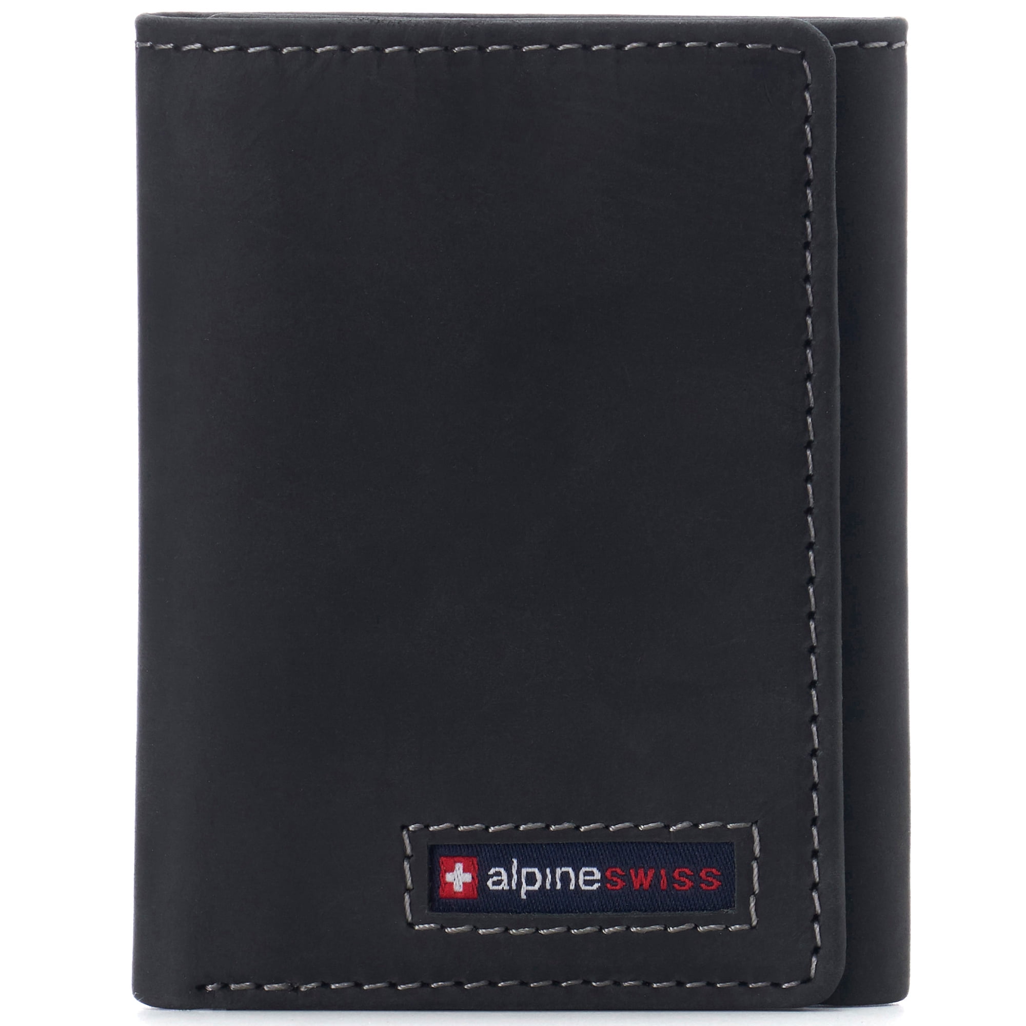 Alpine Swiss Leon Mens RFID Protected, Minimalist Slim Trifold Genuine ...