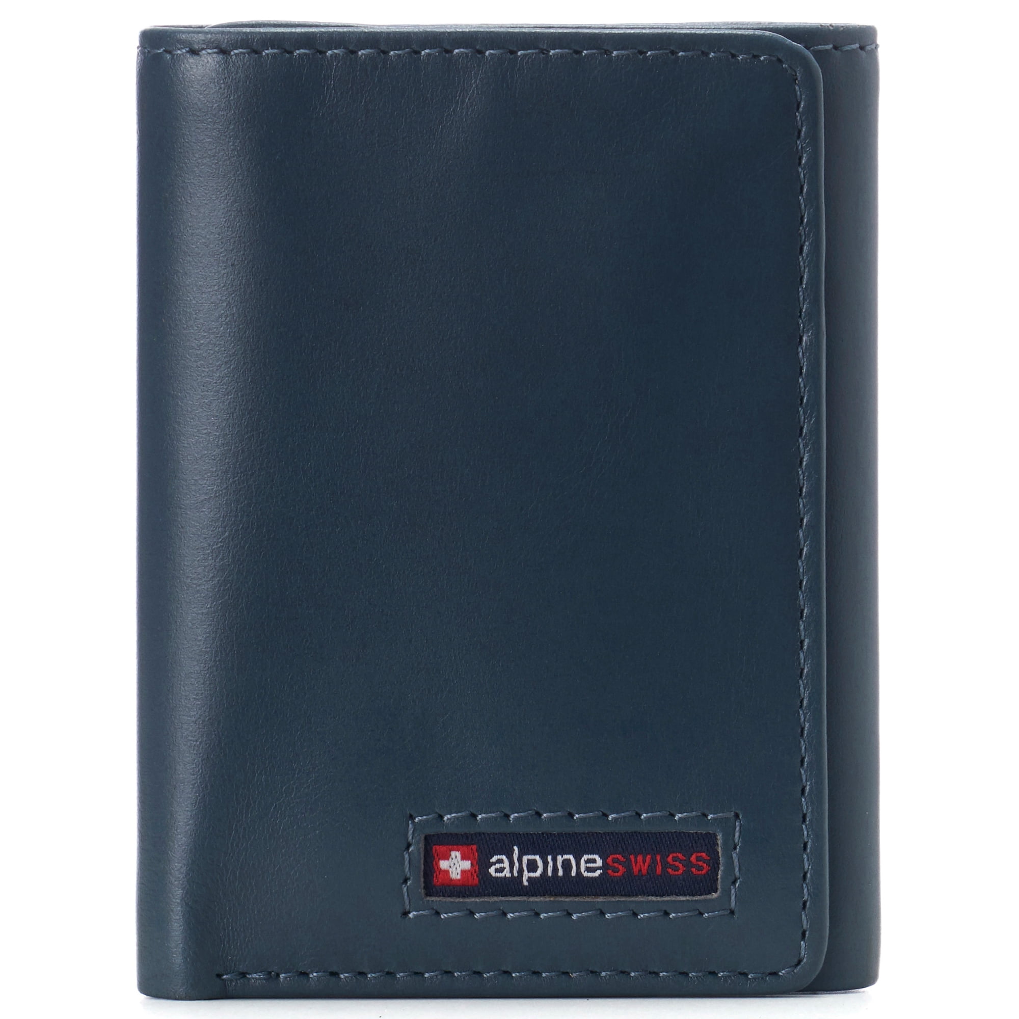 Alpine Swiss Men's Leon RFID Trifold Pocket Wallet – Genuine Leather ...