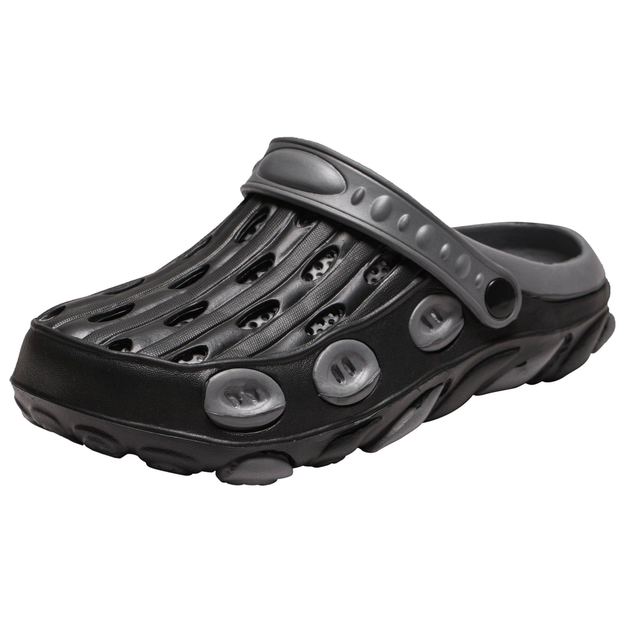 Crocowalk Women's Slider Buckle Sandals Clogs Slip on Flat Shoes Summer ...