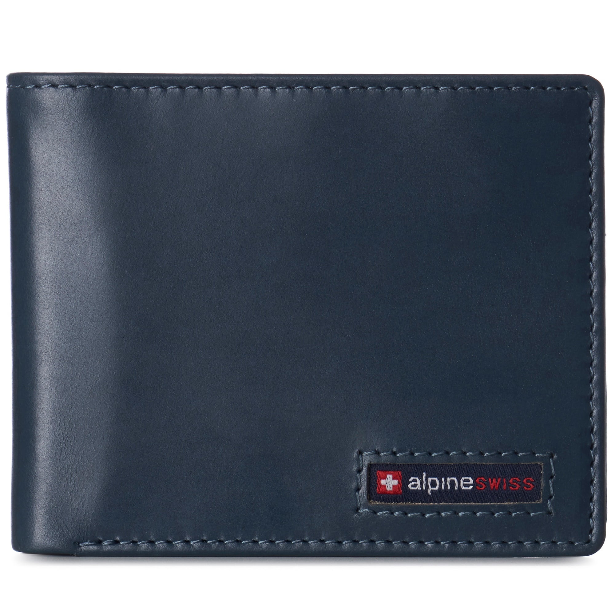 Alpine Swiss Wallet for Men Nolan Commuter Bifold Dual ID Windows for ...