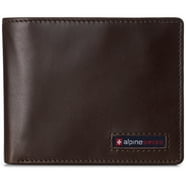 Alpine Swiss Bifold Genuine Leather RFID Wallet with 2 ID Windows and ...