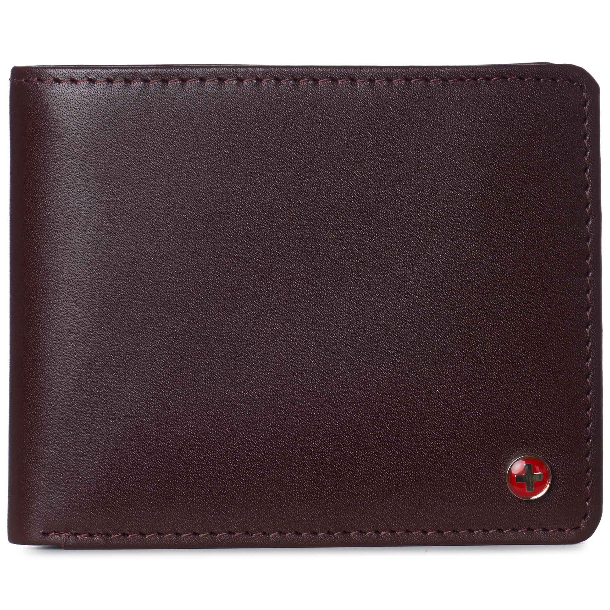 Alpine Swiss Wallet for Men Nolan Commuter Bifold Dual ID Windows for ...