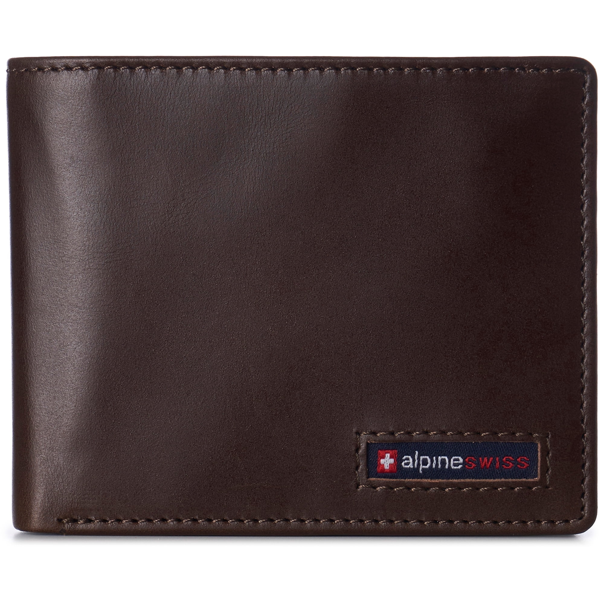 Alpine Swiss Wallet for Men Nolan Commuter Bifold Dual ID Windows for ...